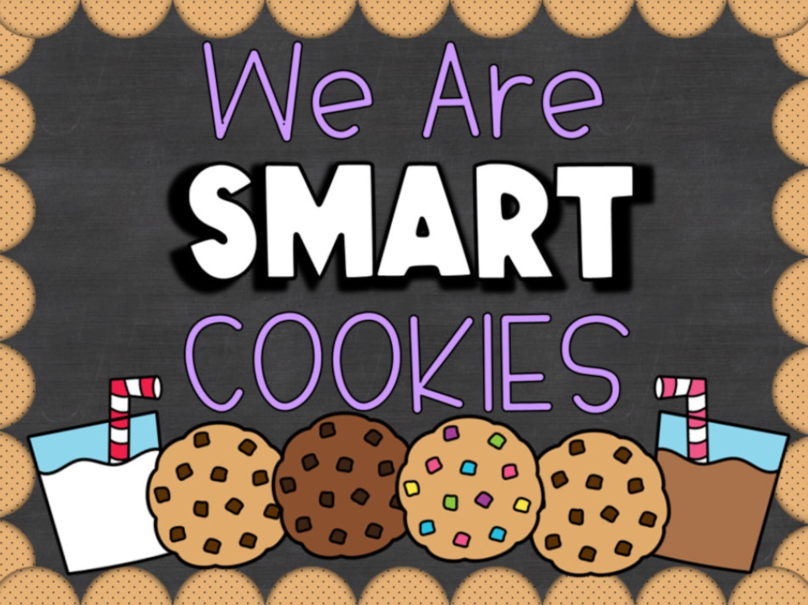 We Are Smart Cookies Bulletin Board and Door Kit- Cookie Theme ...