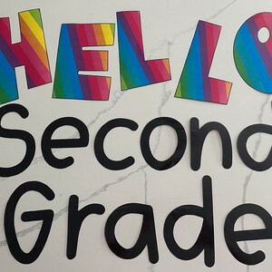 Hello Theme Back to School Bulletin Board and Door Kit With Pencils ...