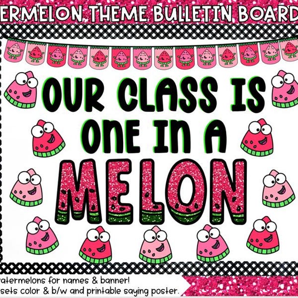 Watermelon Bulletin Board - Etsy
