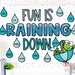 Fun is Raining Down Spring and April Rain Theme Bulletin Board and Door ...