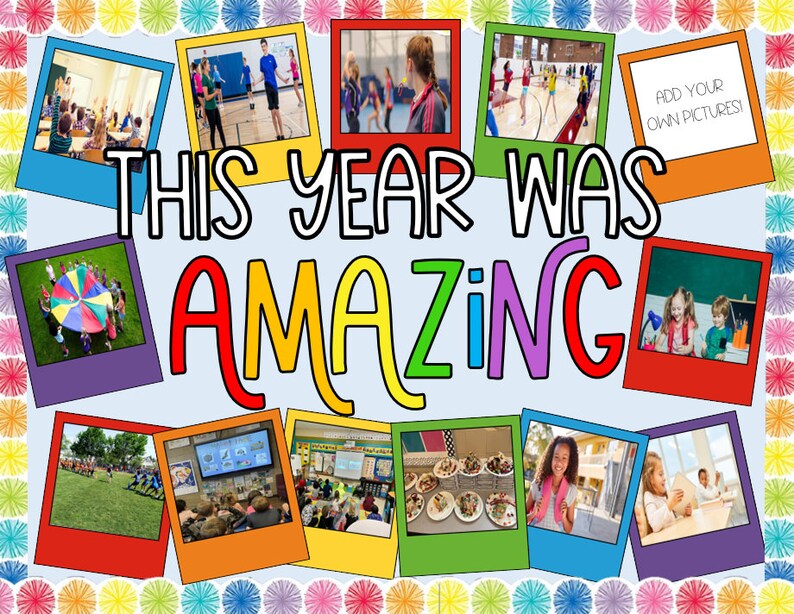 Photo Theme Memories End of the Year Bulletin Board Kit - Etsy