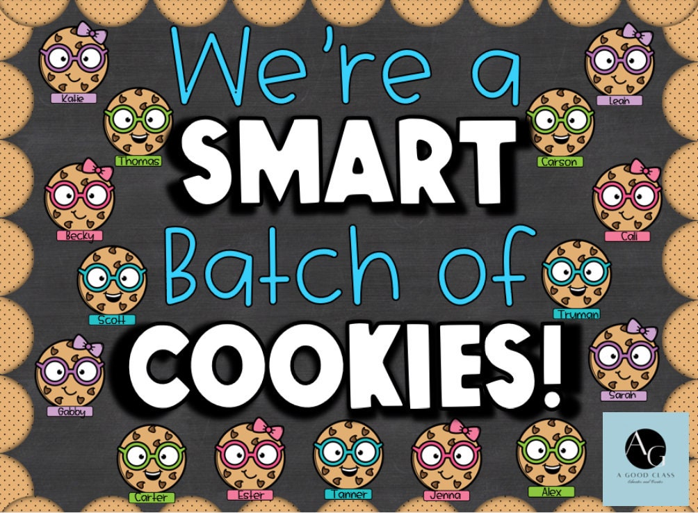 We Are Smart Cookies Bulletin Board and Door Kit- Cookie Theme ...