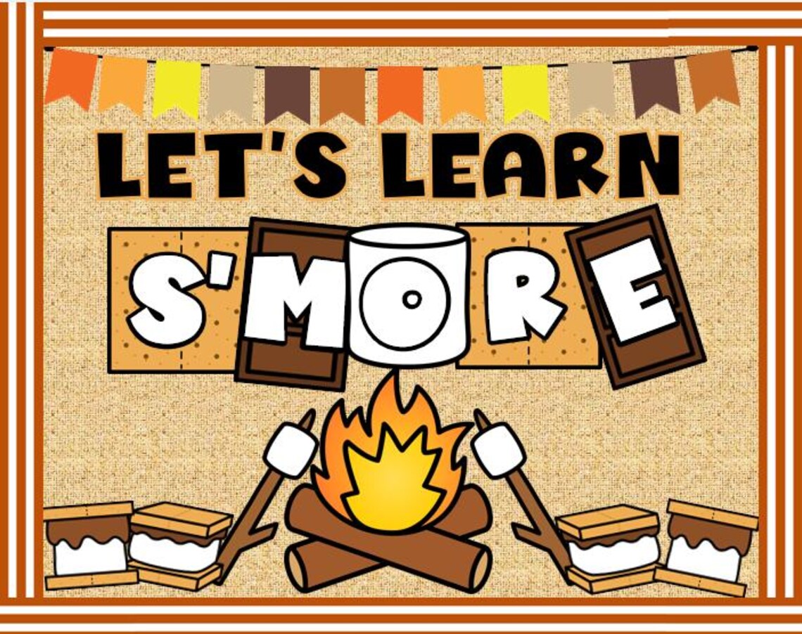 Camping Smores Bulletin Board and Door Kit - Etsy