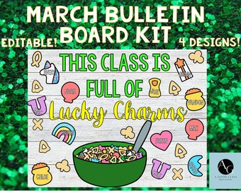 Spring Easter Egg Bulletin Board Kit - Etsy