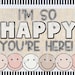 Neutral Boho Modern I'm so Happy You're Here Bulletin Board and Door ...