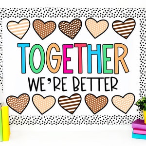 Together We're Better Bulletin Board and Door Kit- Diversity and ...