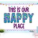 This is Our Happy Place Bulletin Board and Door Kit- Groovy Floral ...