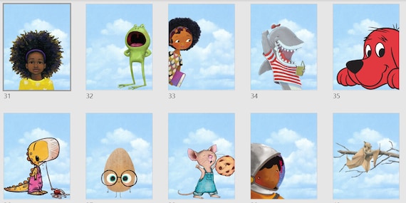 Childrens Book Character Posters Featuring a Sky Theme - Etsy