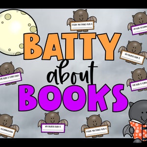Batty About Books- October/ Halloween Bulletin Board and Door Kit - Etsy