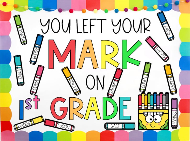 Marker Theme End of the School Year Bulletin Board Kit - Etsy