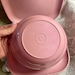 Vintage 80s Tupperware Pink Mug, Bowl & Square Luncheon Plates 155 1534 ...