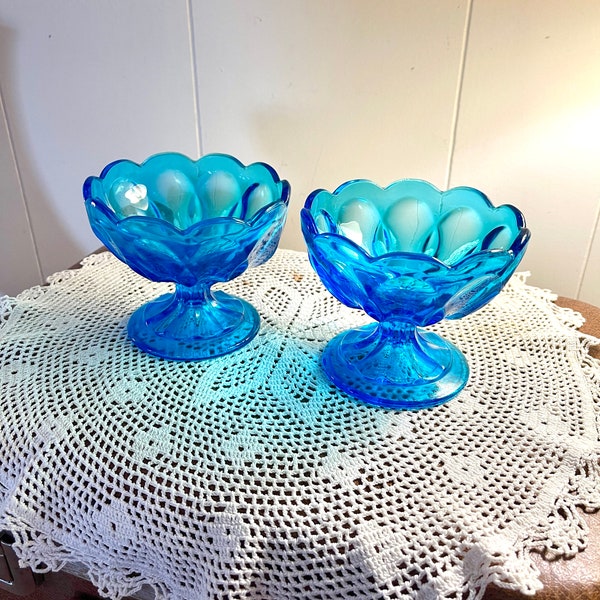 Blue Glass Compote - Etsy