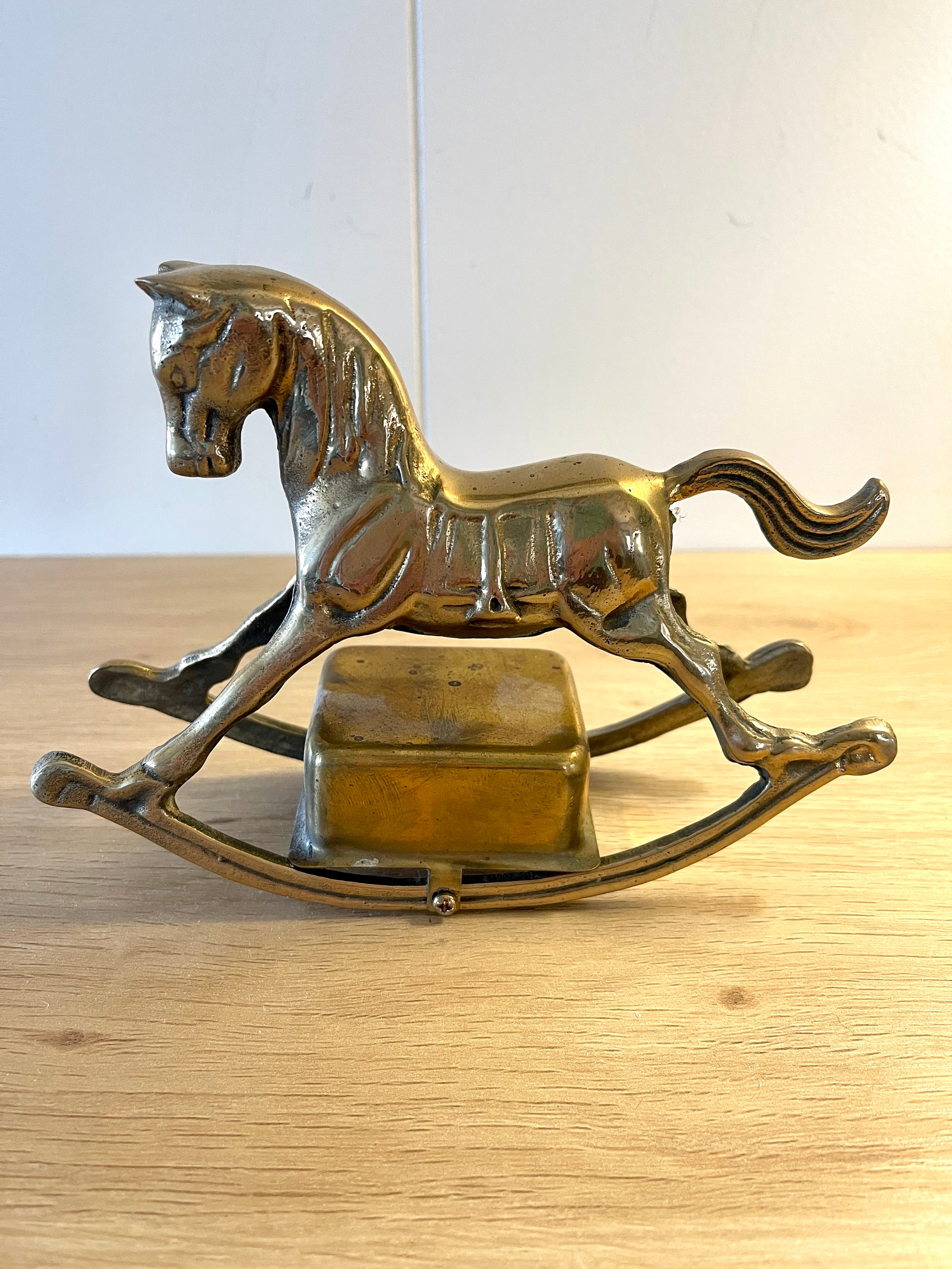 Vintage 1960s Brass Musical Rocking Horse Collectable Figuring - Etsy