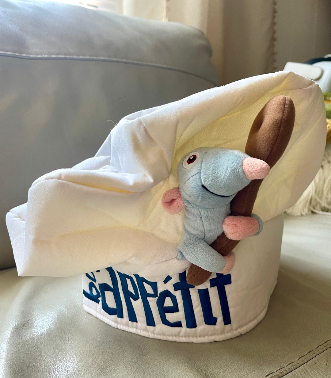 Bon Appetit Disney PIXAR Ratatouille Parks Cook Hat W/ Mouse & Spoon ...