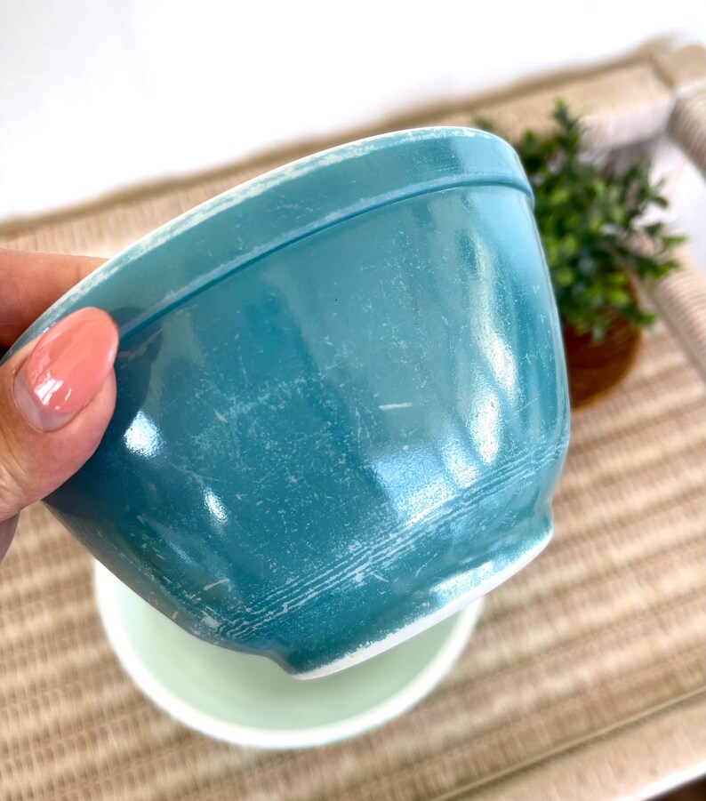 RARE 1945 Pyrex Original Opalware Primary Color Nesting Mixing Bowls ...