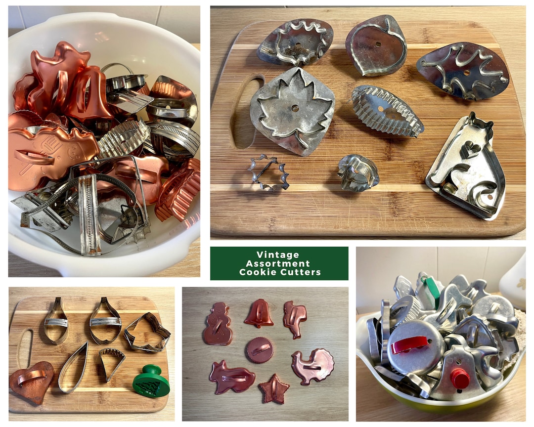 LARGE Assortment of Vintage Cookie Cutters SOLD INDIVIDUALLY Christmas ...