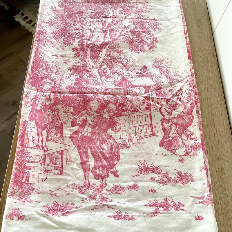Pink Toile Curtains - Etsy