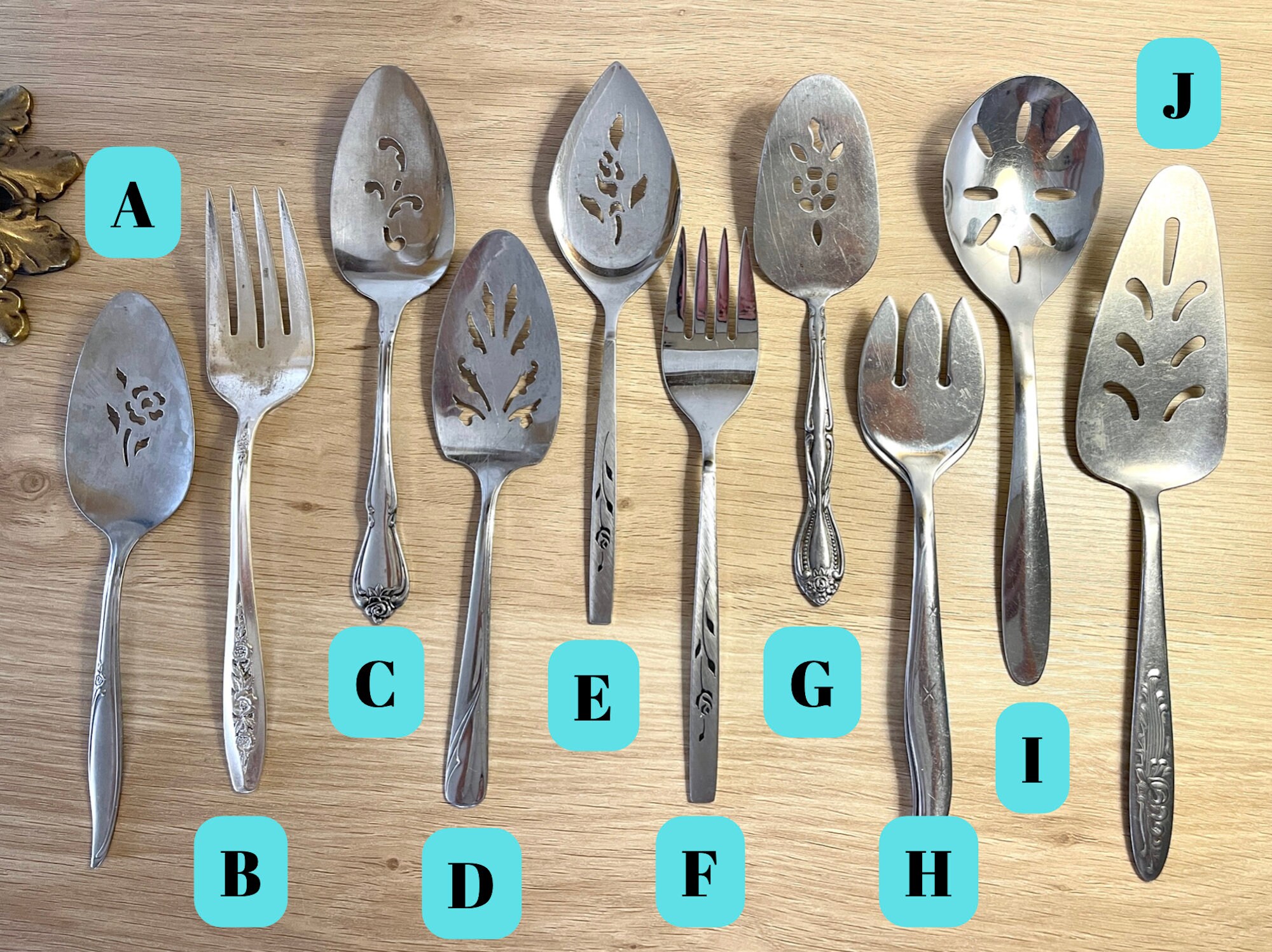 Vintage Mid Century Stainless Serving Flatware Pieces SOLD INDIVIDUALLY ...