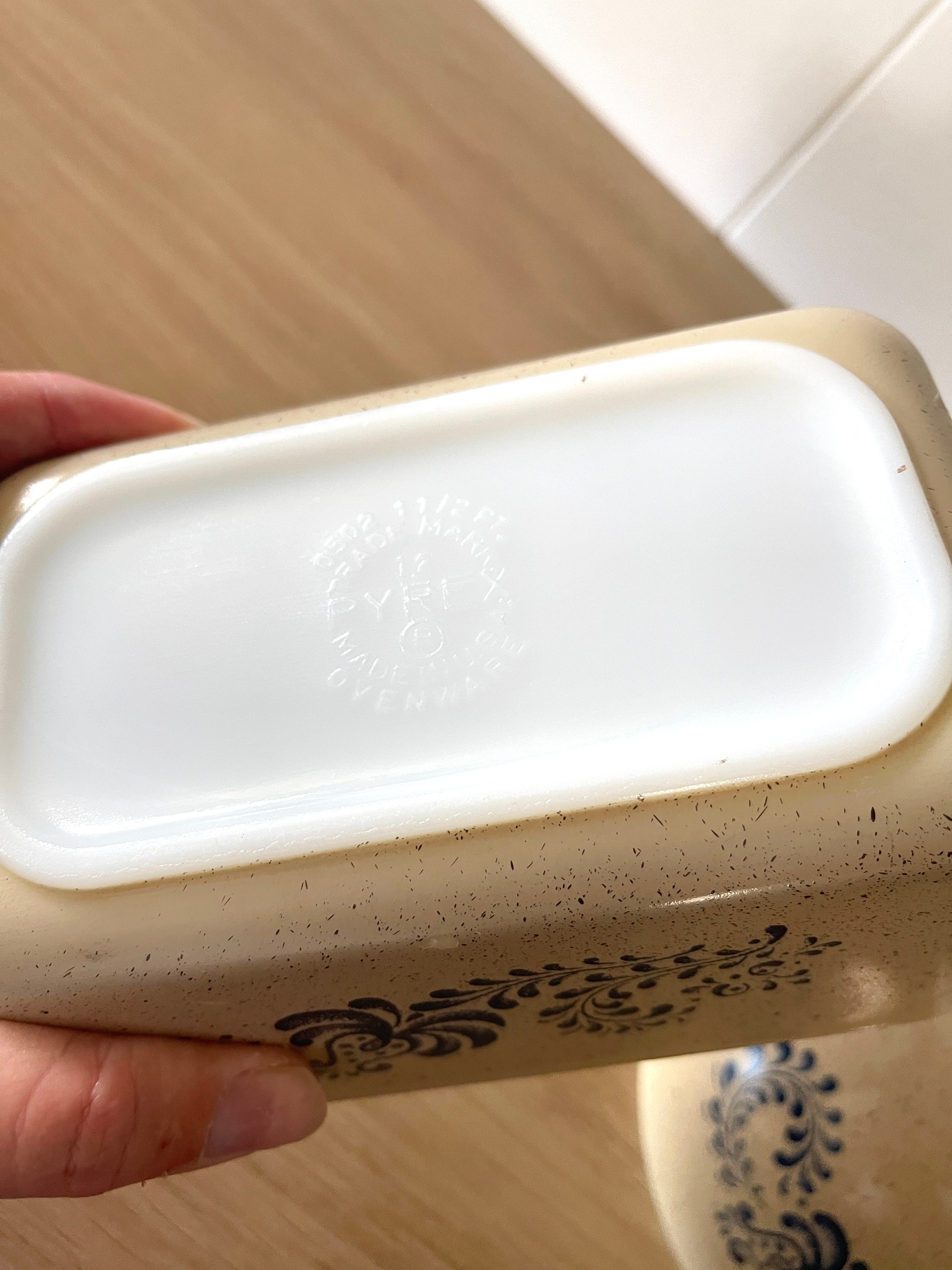 Vintage Pyrex Blue Homestead Mini Cinderella Bowl 441 and - Etsy