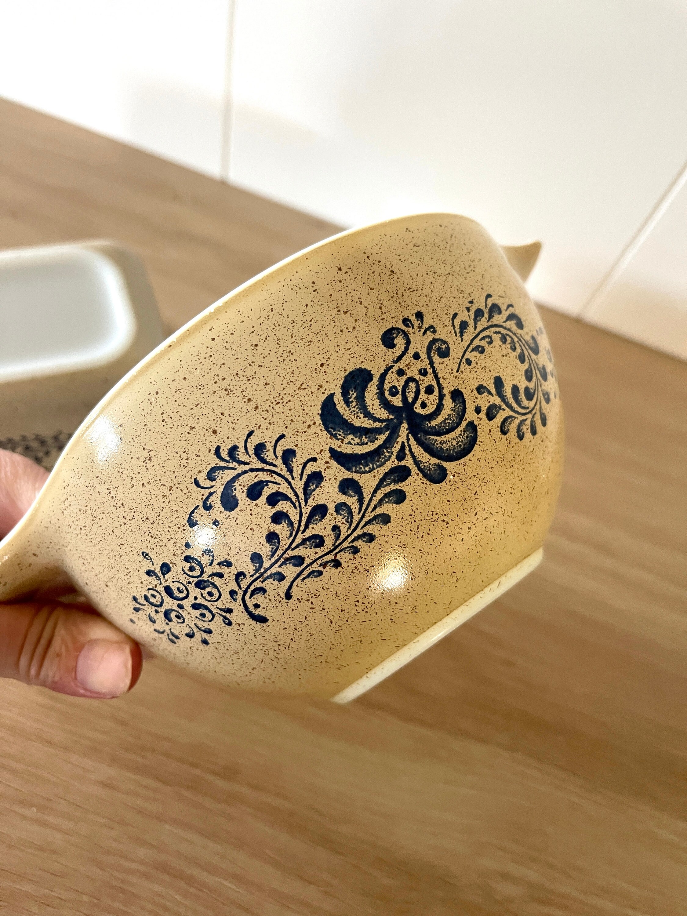 Vintage Pyrex Blue Homestead Mini Cinderella Bowl 441 and - Etsy