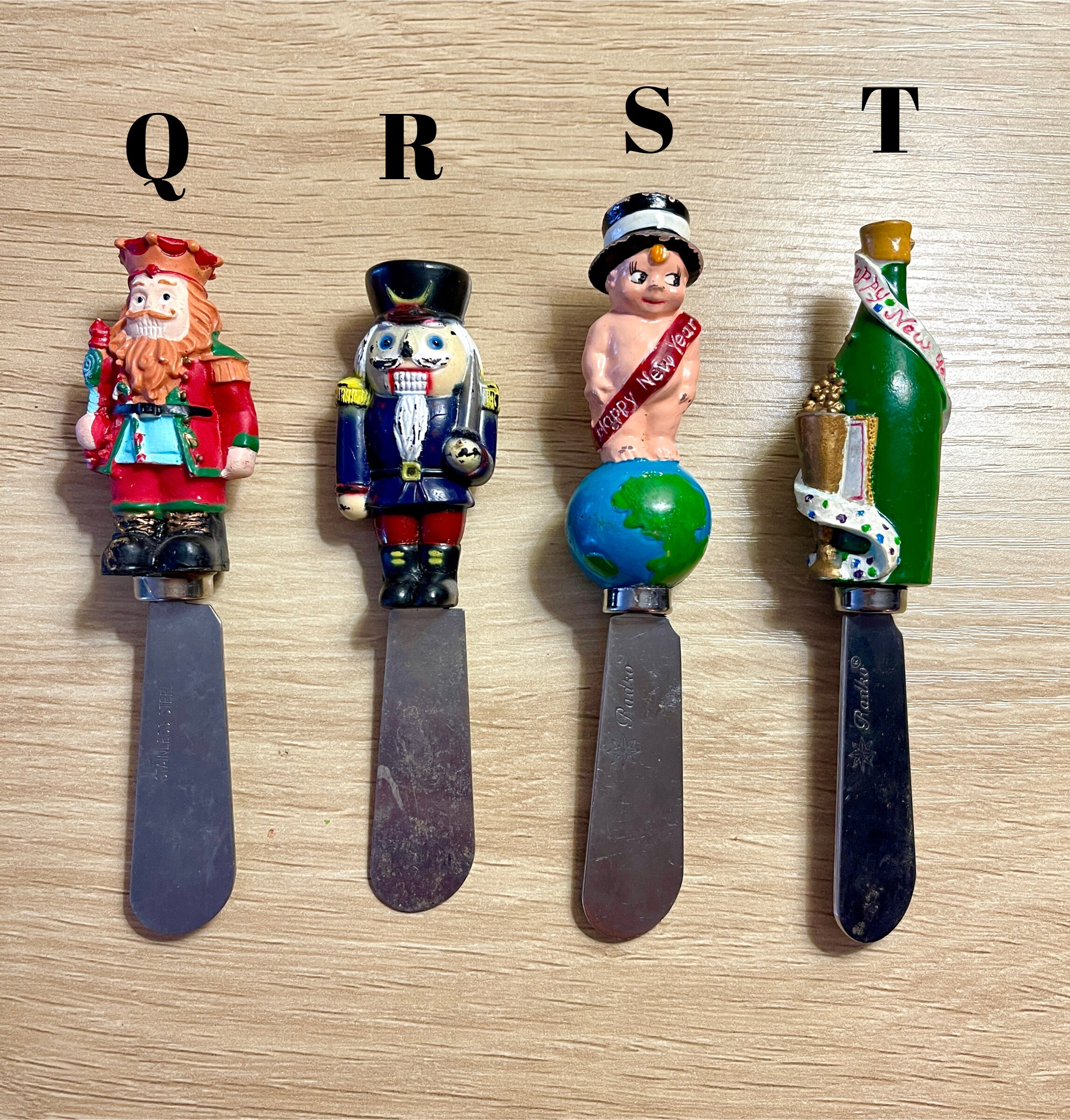 Vintage Holiday Cheese Spreaders SOLD INDIVIDUALLY Party Server ...