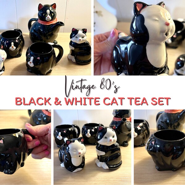 Black Cat Teapot - Etsy