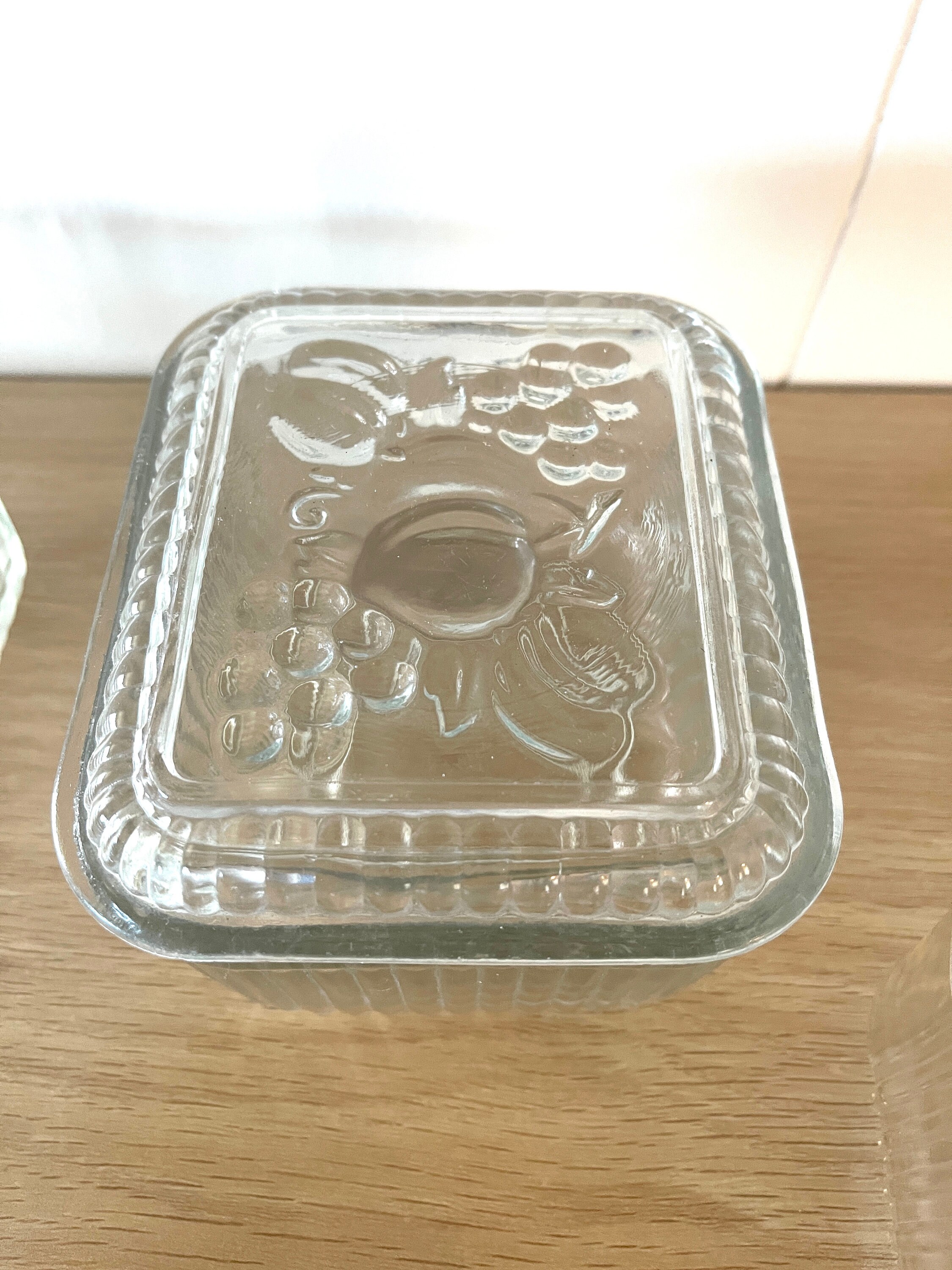 Vintage 50s Glass Refrigerator Dishes With Lids & Meats Tray - Etsy