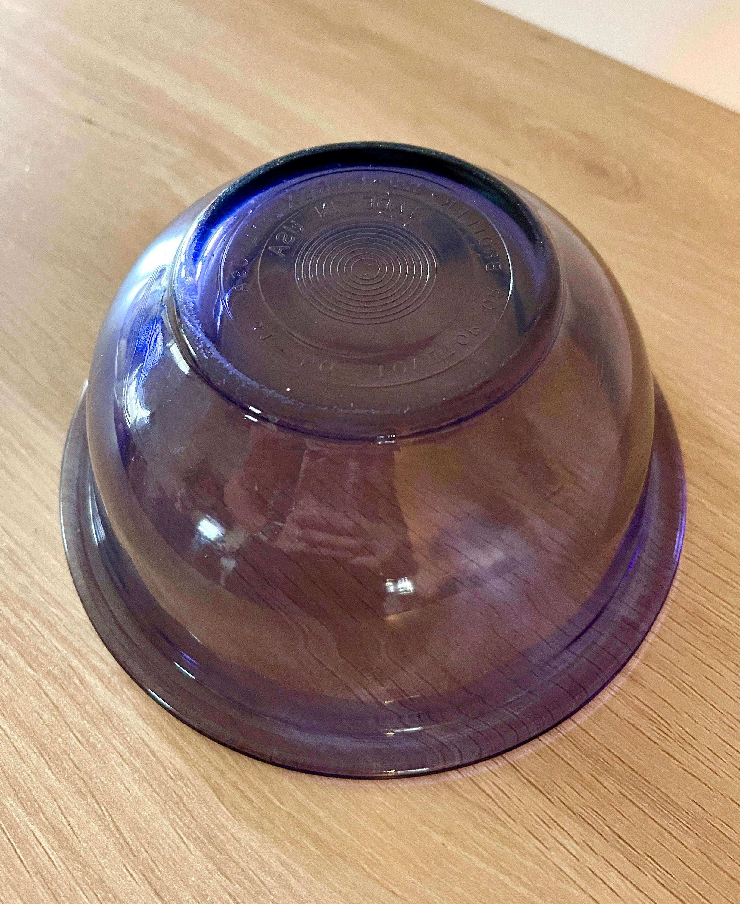 RARE Vintage 1980s Purple Amethyst Pyrex Mixing Nesting Bowl 322 1L 7 ...