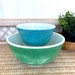 RARE 1945 Pyrex Original Opalware Primary Color Nesting Mixing Bowls ...