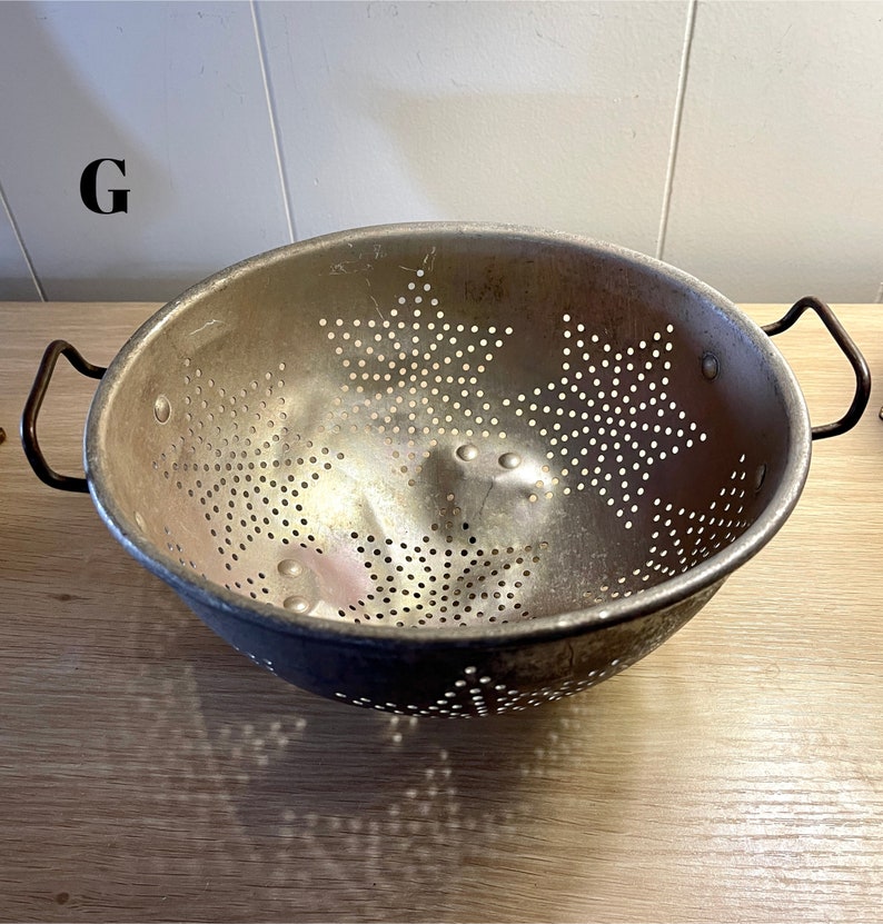 Vintage Mid Century Colander Strainers SOLD INDIVIDUALLY Starburst Star ...
