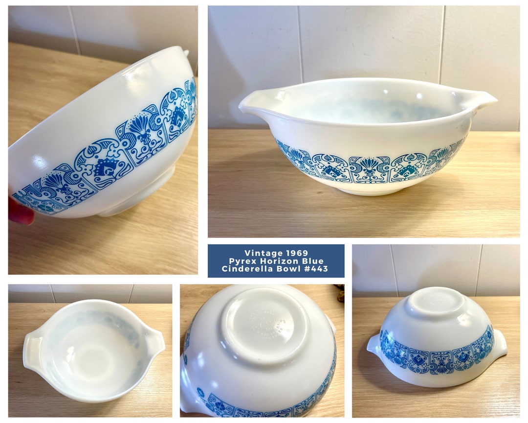 Vintage 1969 Pyrex Horizon Blue Cinderella Mixing Nesting Bowl 443 ...