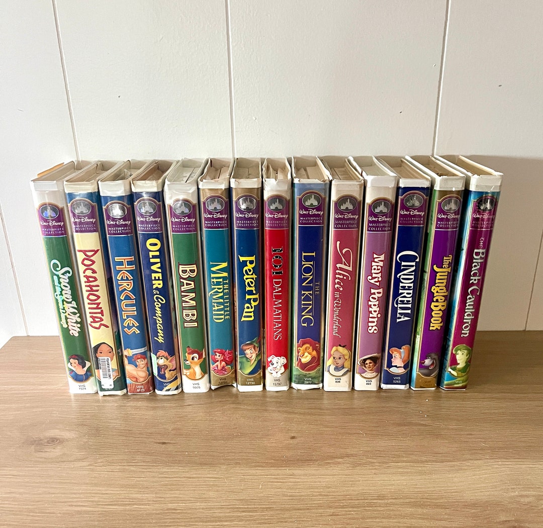 Vintage Walt Disney Masterpiece Collection VHS Tapes Movies SOLD INDIVIDUALLY Retro Cartoon ...
