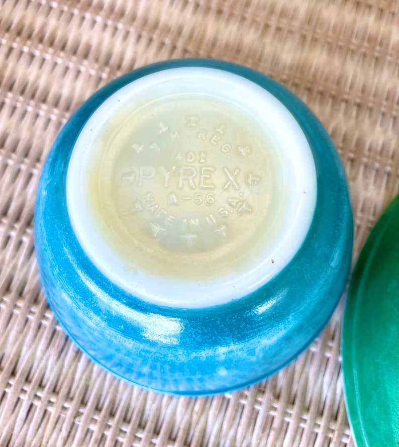 RARE 1945 Pyrex Original Opalware Primary Color Nesting Mixing Bowls ...