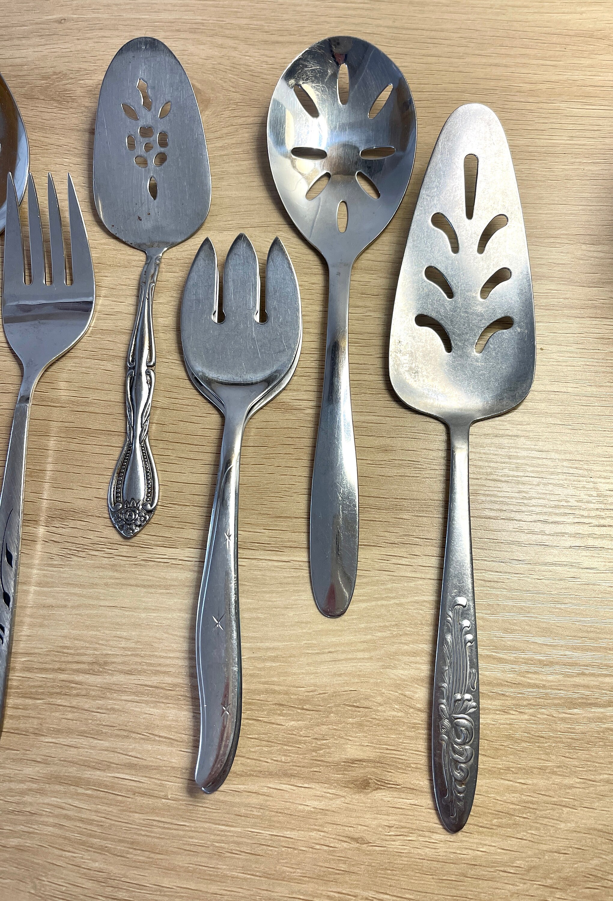 Vintage Mid Century Stainless Serving Flatware Pieces SOLD INDIVIDUALLY ...