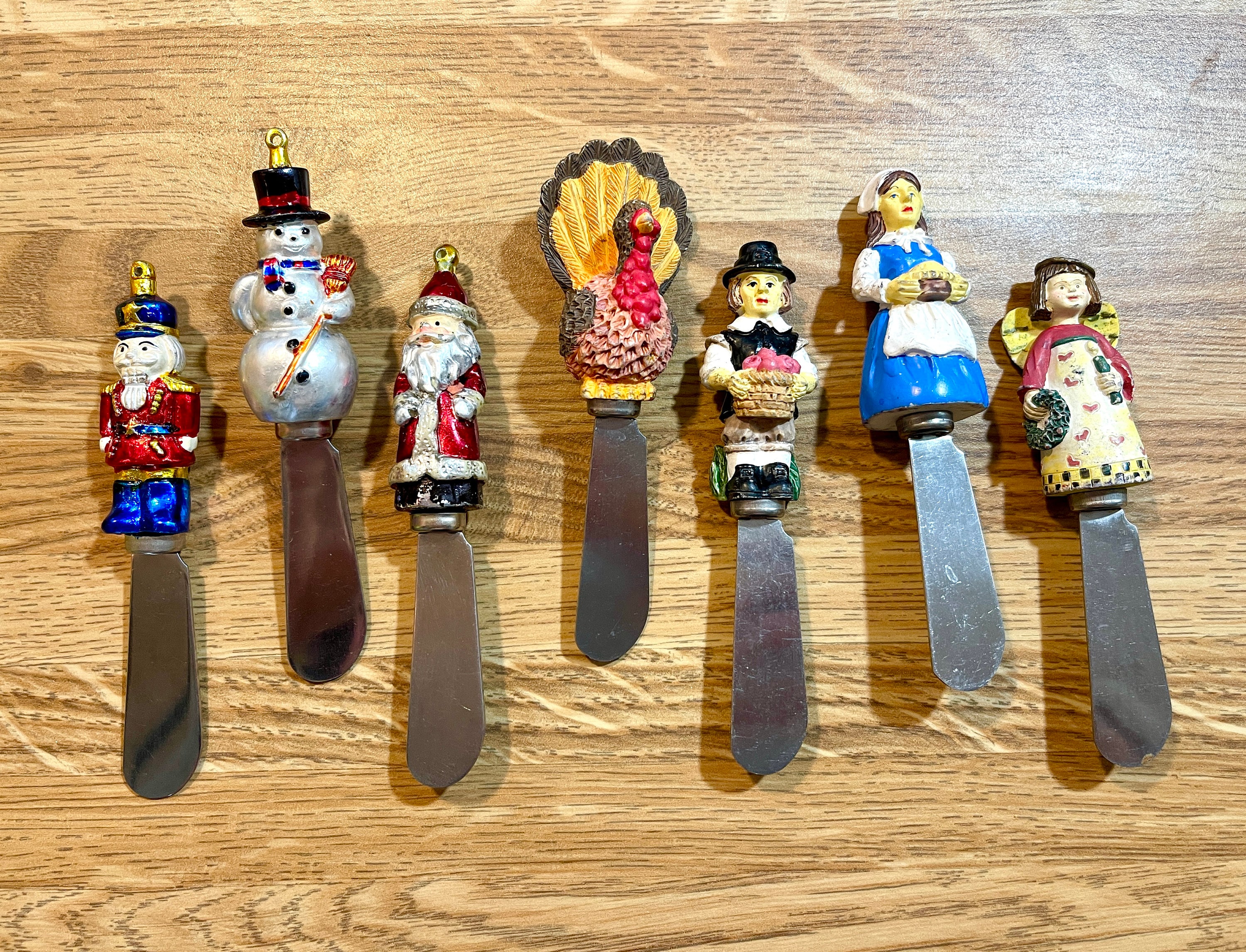 Vintage Holiday Cheese Spreaders SOLD INDIVIDUALLY Party Server ...