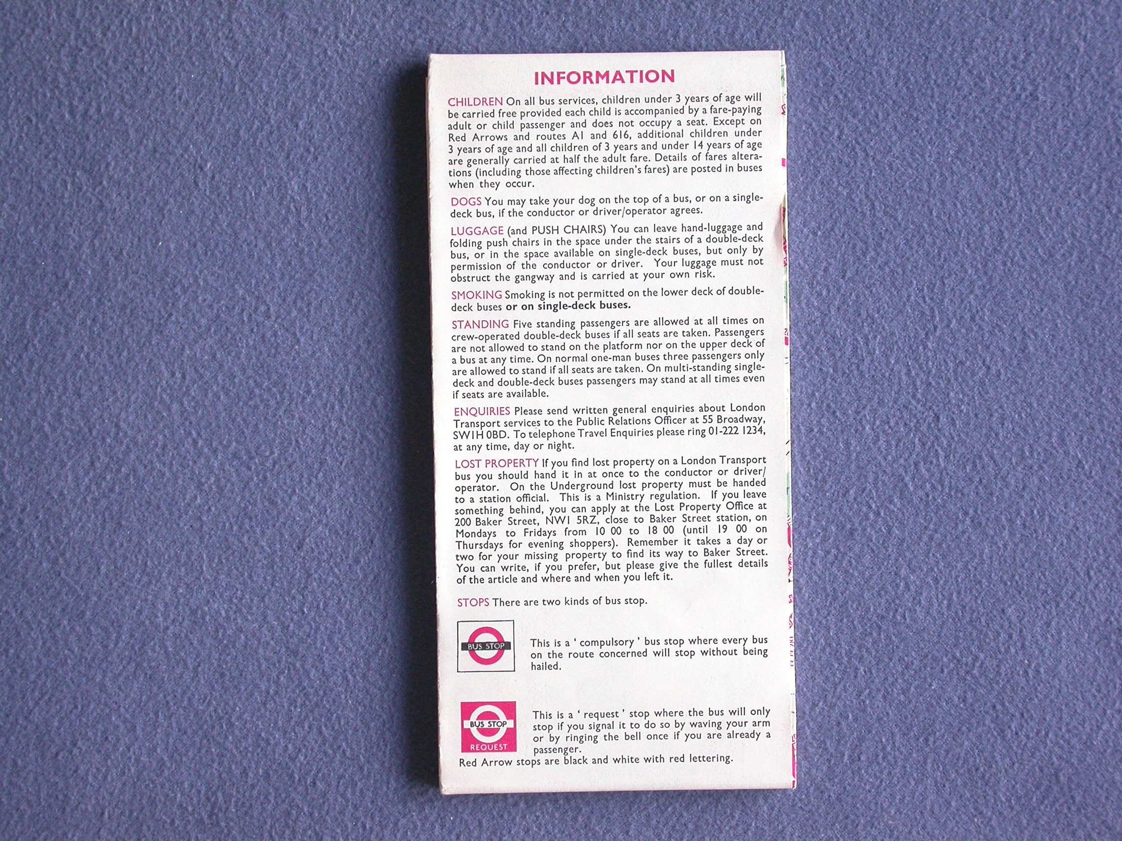 1971 London Transport Folding Bus Map - Etsy