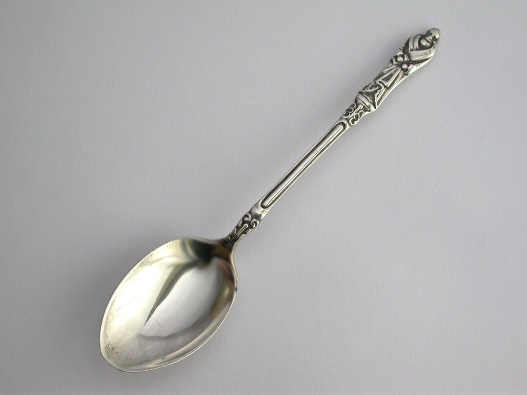 A Small Edwardian Silver Apostle Coffee Spoon by John Henry Potter ...