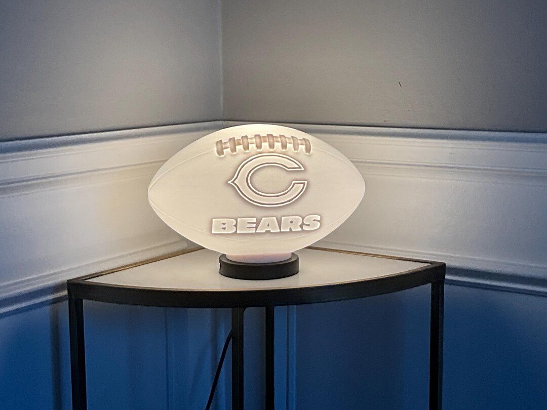 Chicago Bears Football Custom Showcase Lamp - Etsy