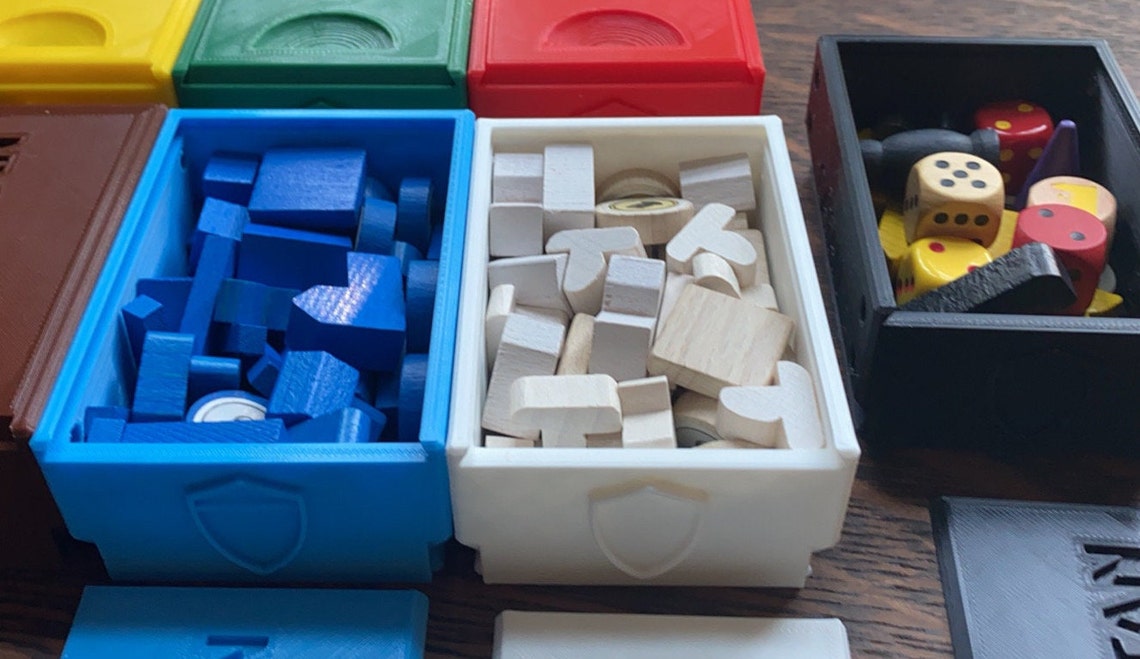 Rectangular Shaped Storage Boxes for Game Pieces - Etsy