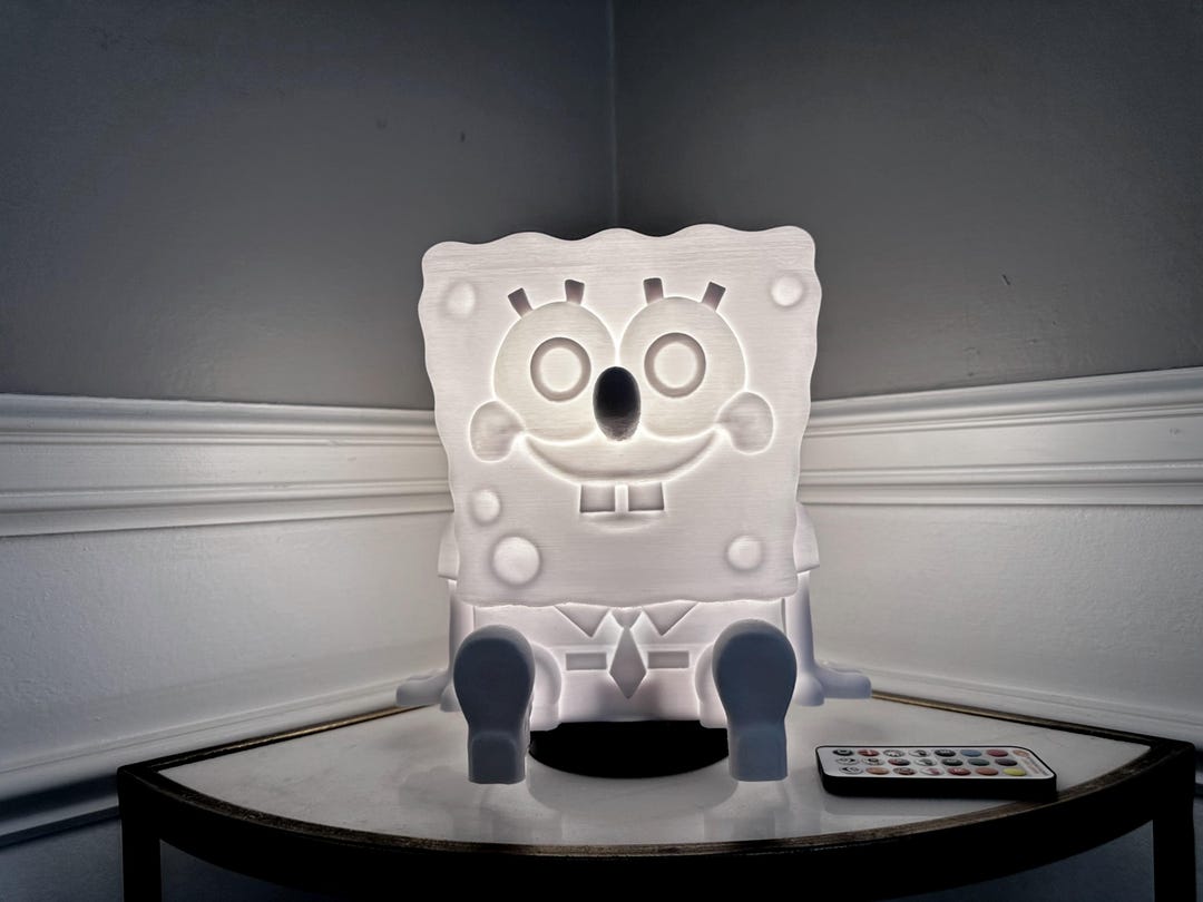 Custom Spongebob Lamp Night Light - Etsy
