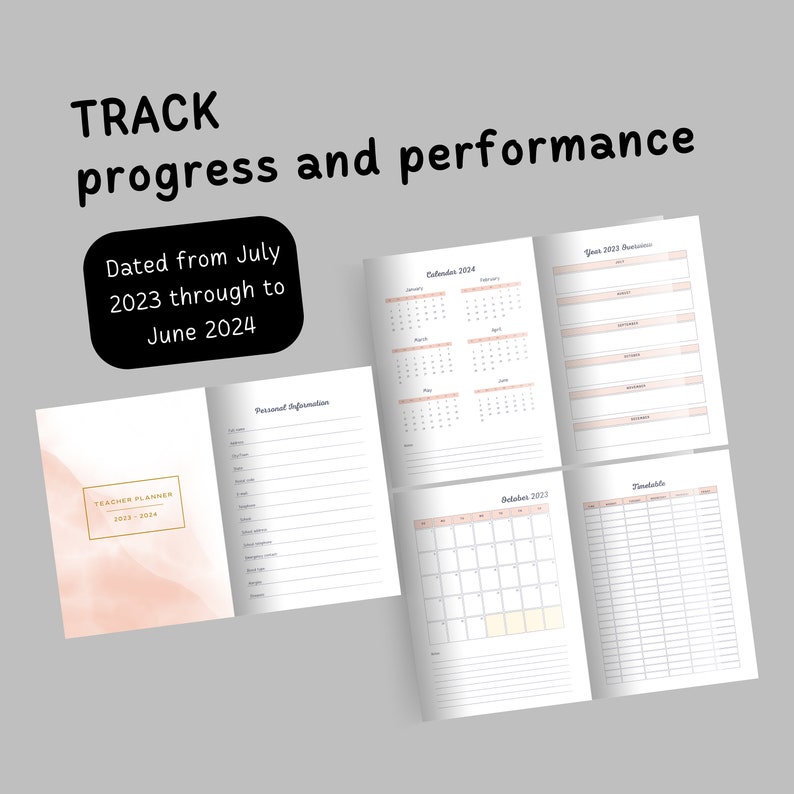 Editable Printable Digital Teacher Planner 2023-2024, Lesson Plan ...