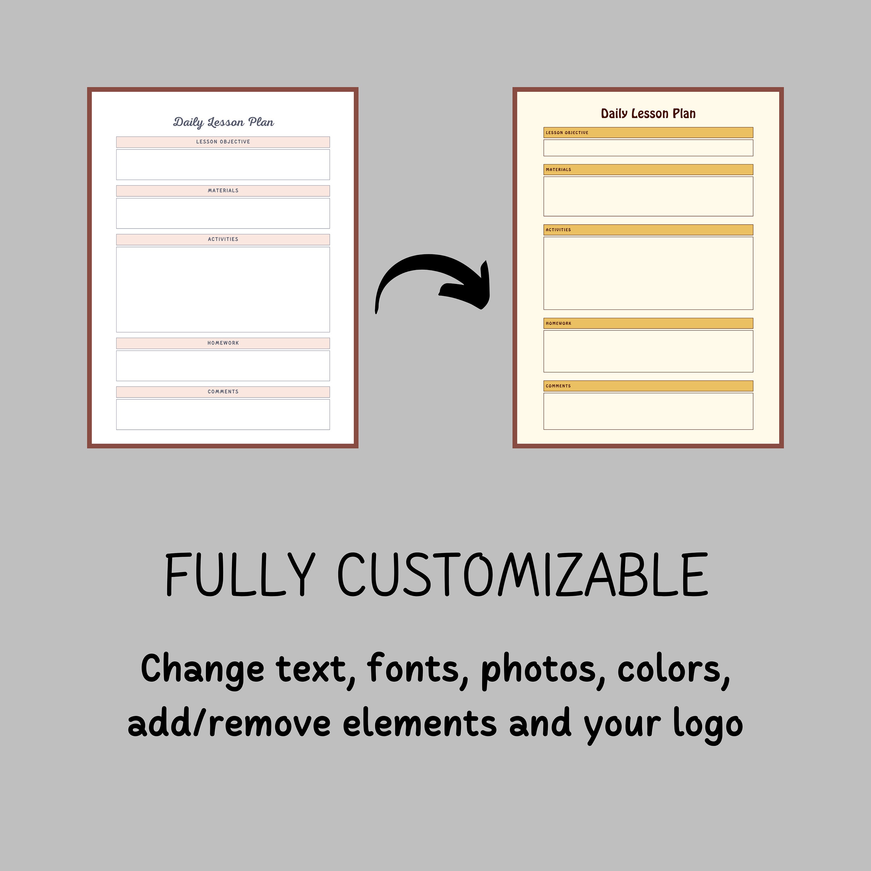 Editable Printable Digital Teacher Planner 2023-2024, Lesson Plan ...