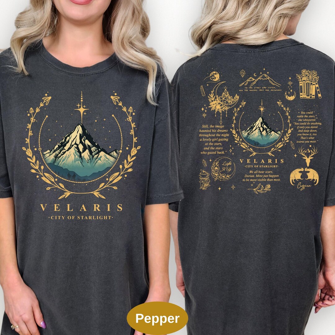 Velaris City of Starlight Comfort Colors Shirt, Acotar Velaris Tshirt ...