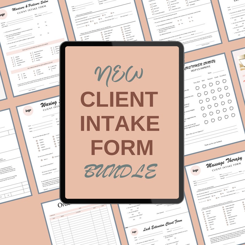 Salon Client Intake Form New Client Information Template - Etsy