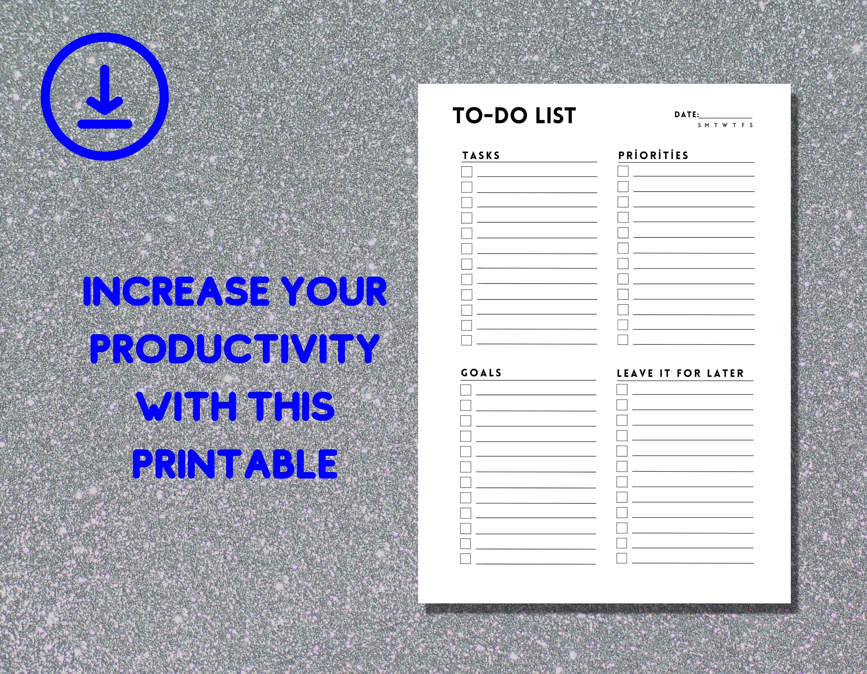 Minimalist Daily to Do List Printable, Task List Template, to Do List ...