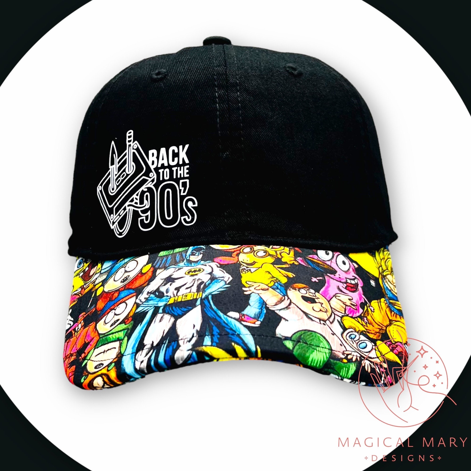 Back to the 90s Custom Baseball Hat 90s Themed Custom - Etsy