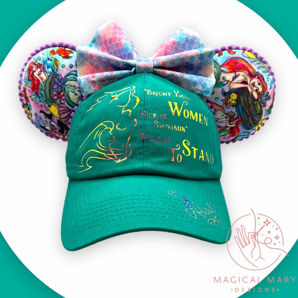 Little Mermaid Baseball Cap - Etsy