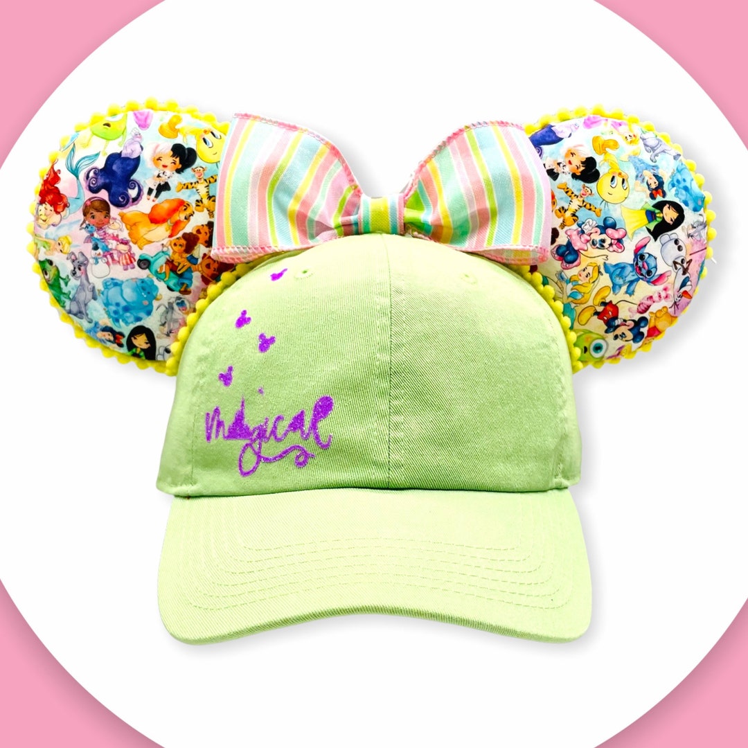 Stocknostalgic Character Mouse Ears Hat, Custom Mickey Ears Hat, Mickey ...