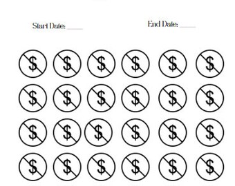 No Spend Challenge Workbook No Spend Month Financial Freedom Savings ...