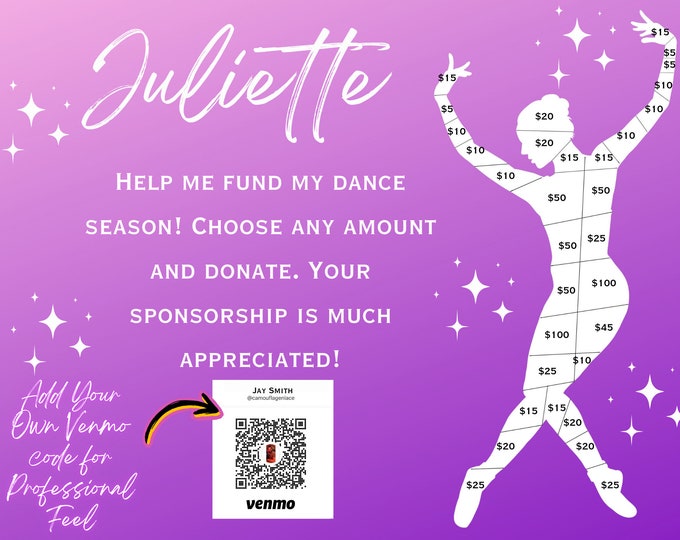 Competition Dance Fundraising Fundraiser Template Flyer Dance ...